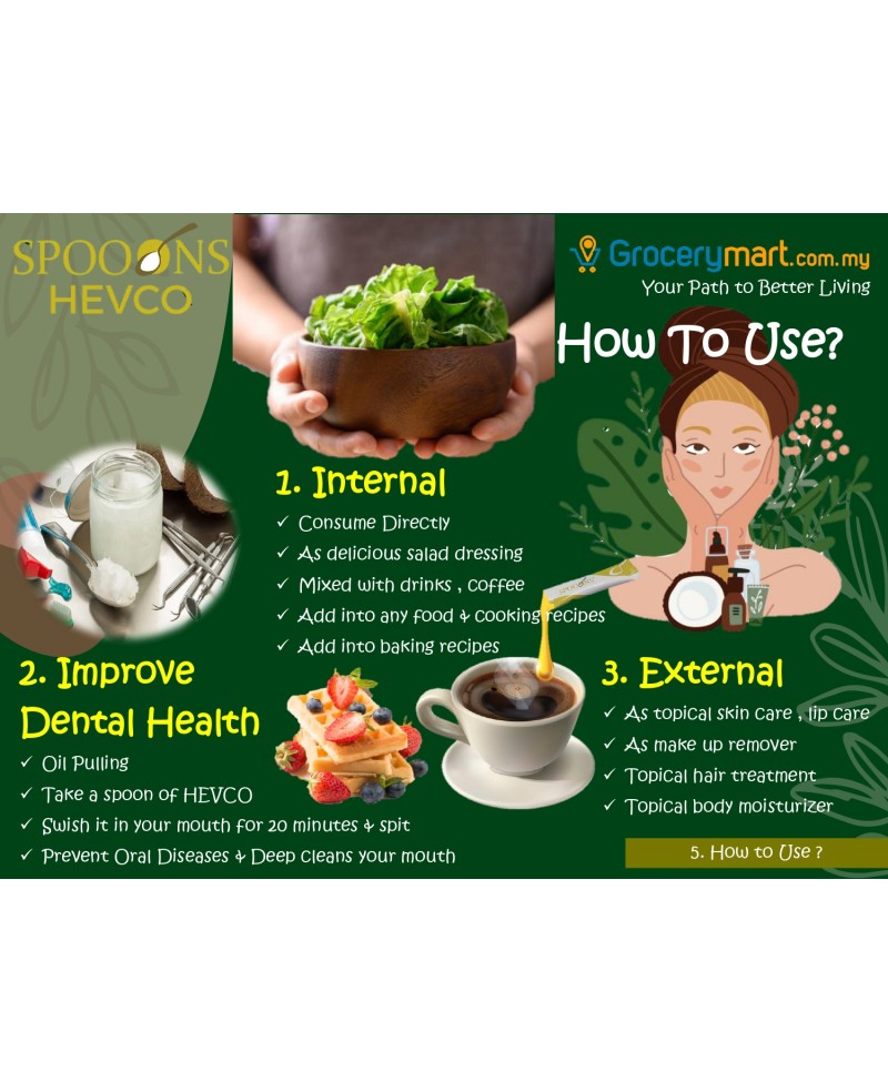Spoons Hevco Special Coconut oil 40sachet per box